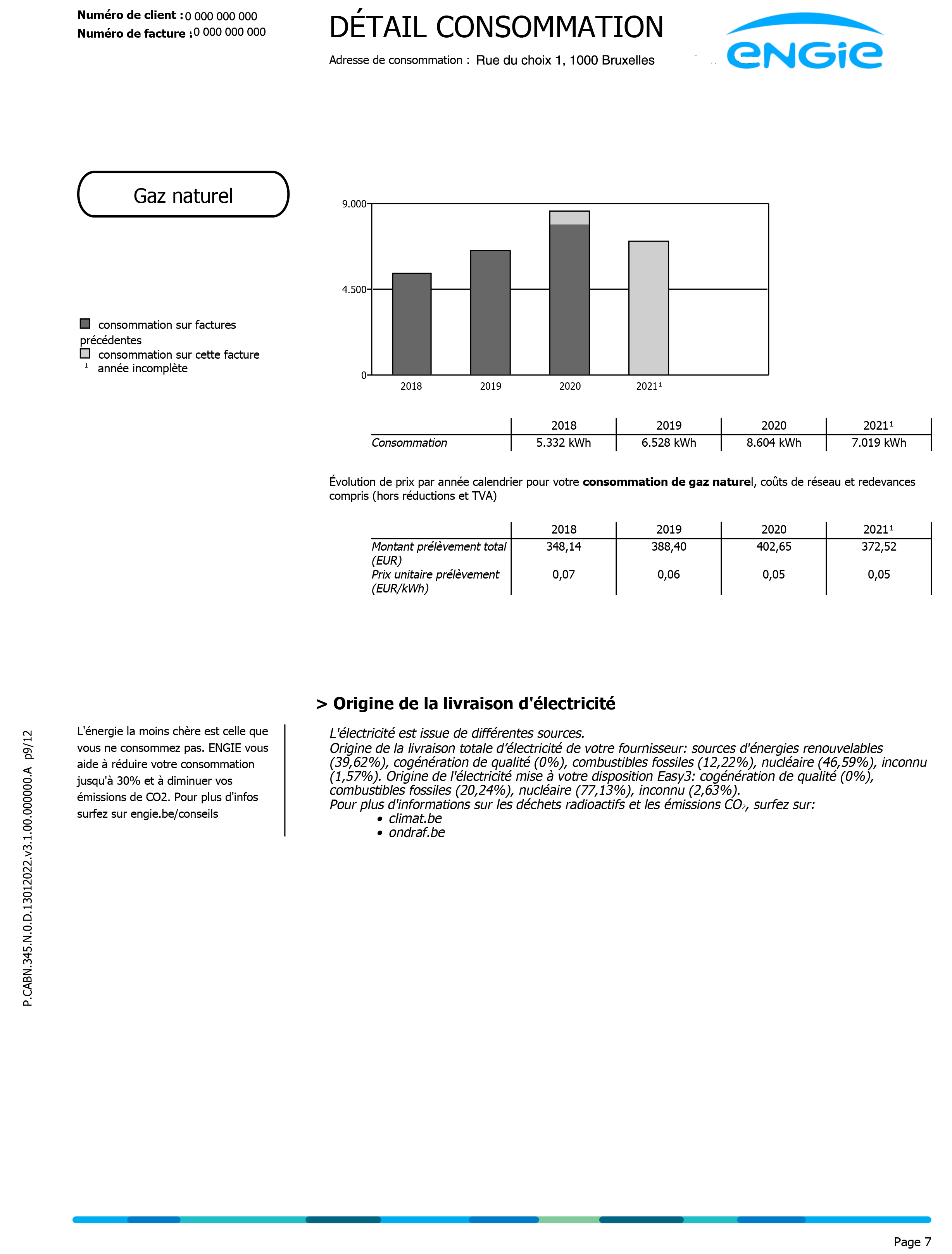 Comprendre sa facture Engie - Comparateur-Energie.be